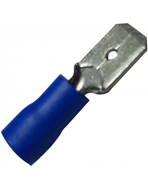 TERMINAL FASTON MACHO AISLADO COMPLETO CALIBRE 10 - 12