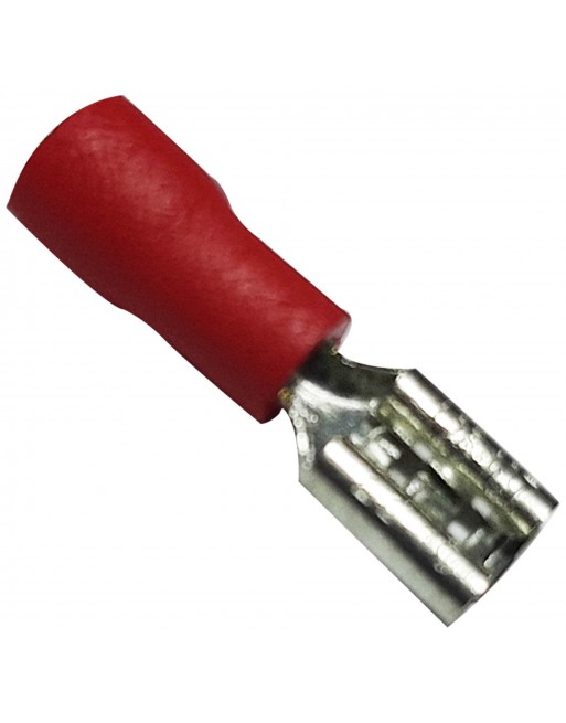 Terminal FASTON hembra forro rojo Calibre 16-22