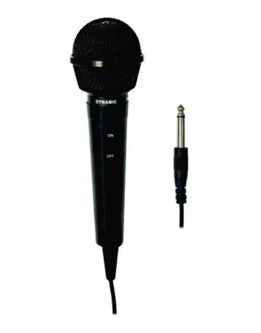 Microfono Alambrico Color Negro Con Cable 3M