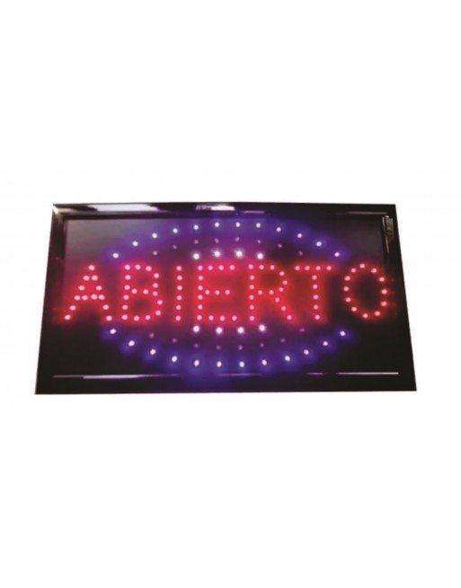 Anuncio Luminoso Led ABIERTO