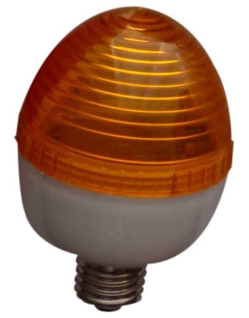 FOCO AMARILLO DE FLASH ROSCA E27 IDEAL SEÑALIZACION BARES ANTROS