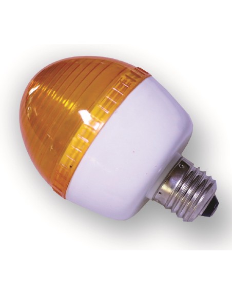 FOCO AMARILLO DE FLASH ROSCA E27 IDEAL SEÑALIZACION BARES ANTROS