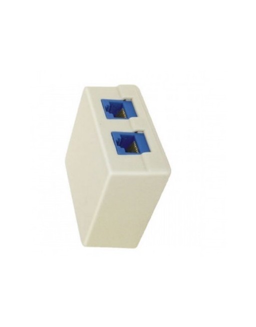 ROSETA TELEFONICA DE PARED DOBLE CONECTOR RJ45
