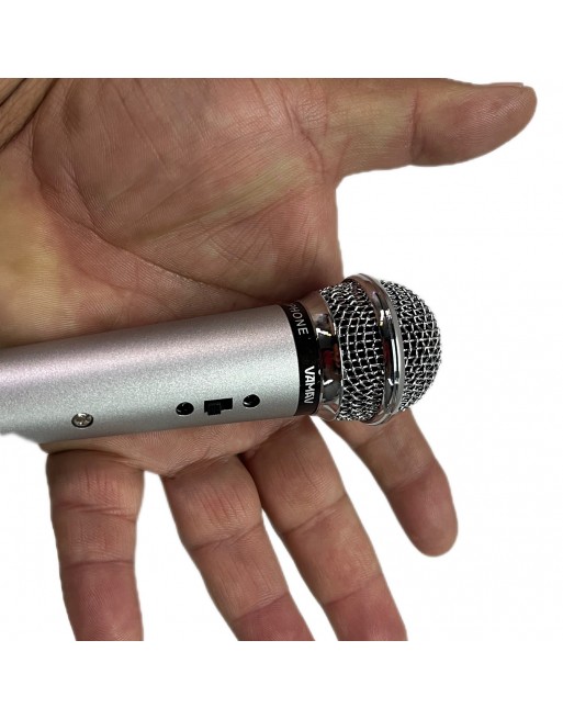 Mini Microfono Dinamico Gris VAMAV LM-33E