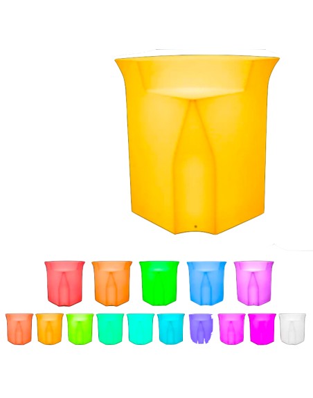 BARRAS BEBIDAS PREMIUM ILUMINADA CON HIELERA ILUMINADA
