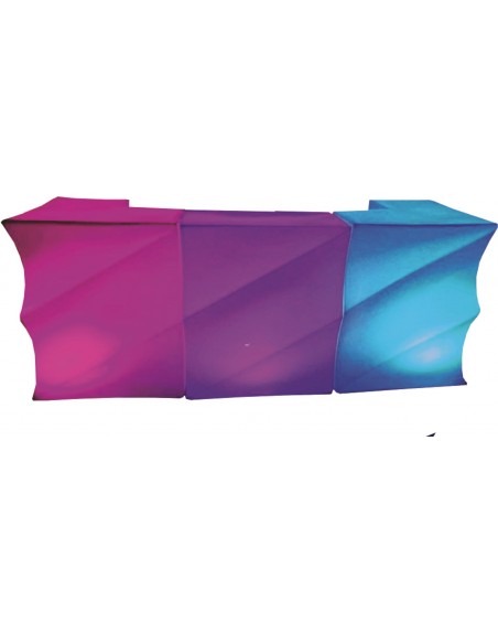 BARRAS BEBIDAS PREMIUM ILUMINADA CON HIELERA ILUMINADA