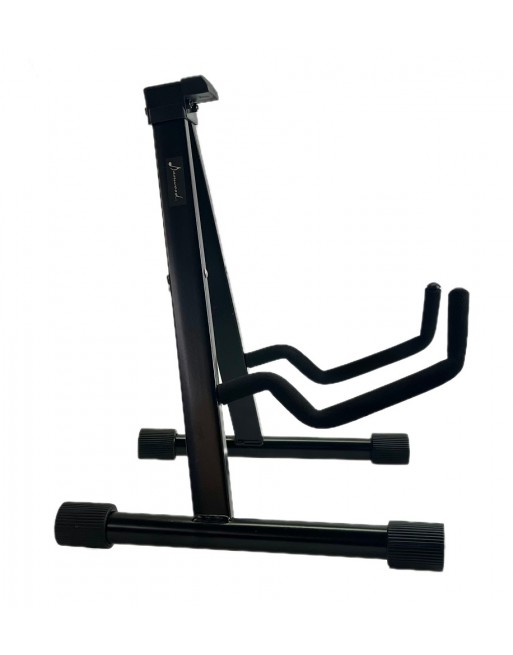 Base Stand Negro De Piso Sencillo Para Guitarra Bajo