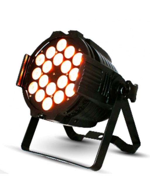 Case con 4 Cañones ParLED 18x10w RGBWA Interior