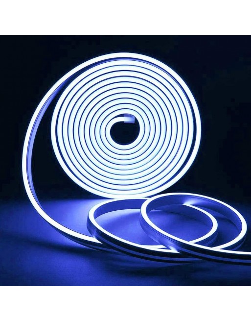 Rollo Led Neon Flex Azul 5Mt 120Led 12v