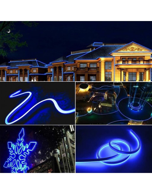 Rollo Led Neon Flex Azul 5Mt 120Led 12v