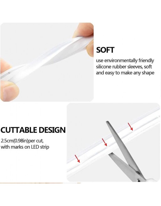 Rollo Led Neon Flex Blanco Frio 5Mt 120Led 12v