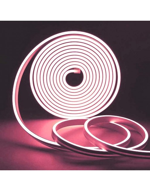 Rollo Led Neon Flex Rosa 5Mt 120Led 12v