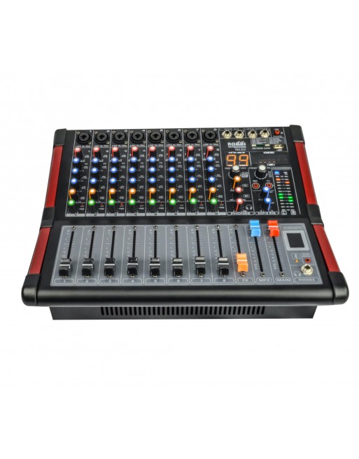 Mezcladora Amplificada 8 Canales DSP USB Bluetooth 250w RMS