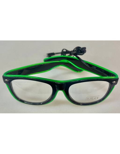 Lentes cable neon verde 3v