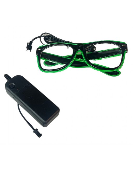 Lentes cable neon verde 3v