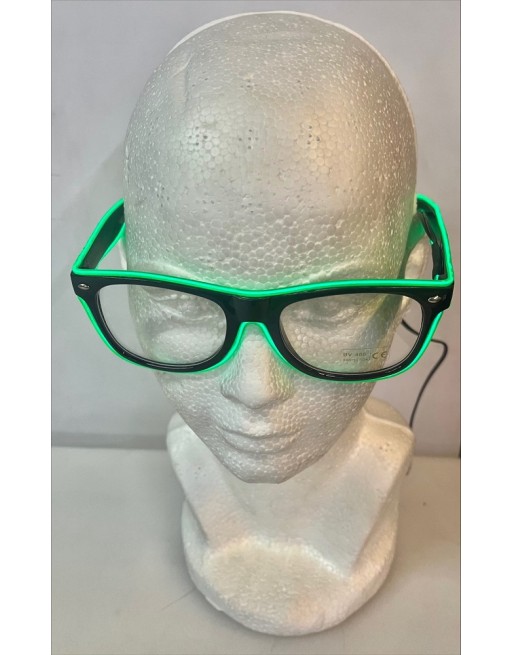 Lentes cable neon verde 3v