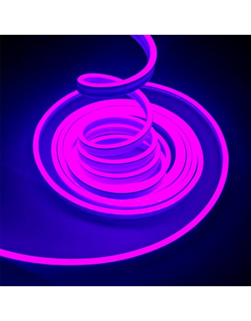 Rollo Led Neon Flex Morado Pupura 5Mt 120Led 12v