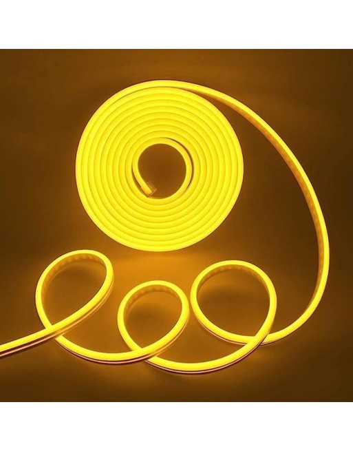 Rollo Led Neon Flex Ambar 5Mt 120Led 12v