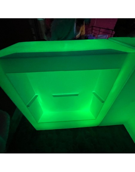 BARRAS BEBIDAS PREMIUM ILUMINADA CON HIELERA ILUMINADA