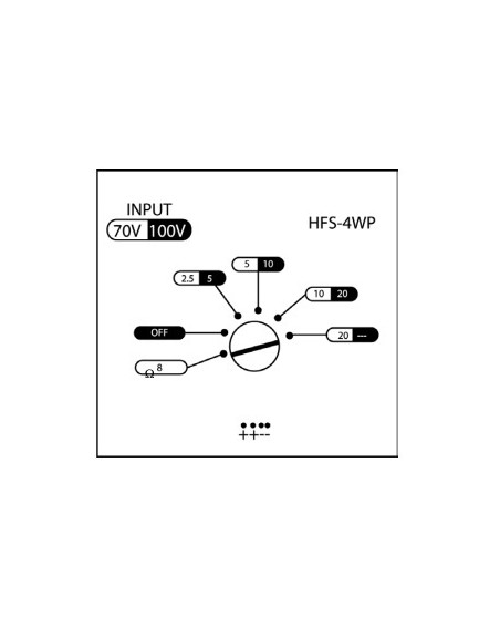 Juego 2 Bafles Negros Tipo Ambiental 2Vias 6.5Pulg HFS-6WP