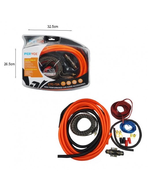 Kit De Instalacion Calibre 4 Para Instalacion Amplificador Auto CTC-72A