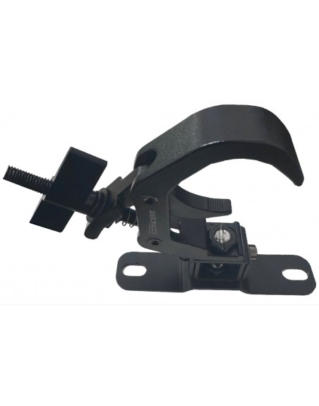 Hamburguesa Aluminio 2" Negro Base Fastclamp Abatible FST200