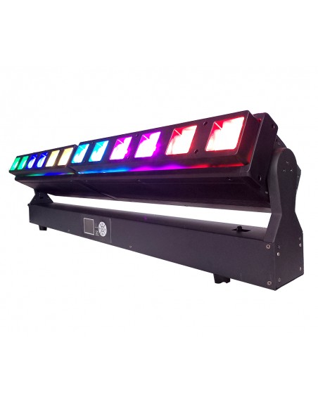 Barra Movil Beam 12 Leds RGBW De 40W Doble Zoom
