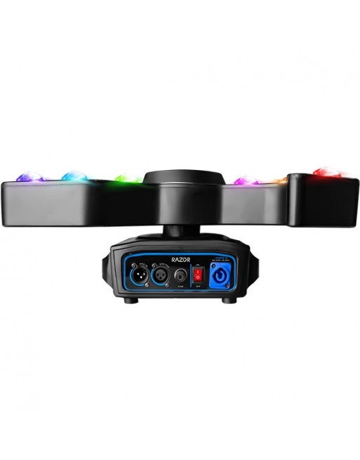 Luz Disco Razor Beam 9 Leds RGBW + kaleido